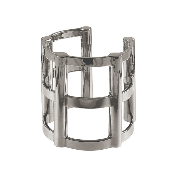 Cage Cuff | Gun Metal | Women's Bracelets - Rachel Katz Jewelry